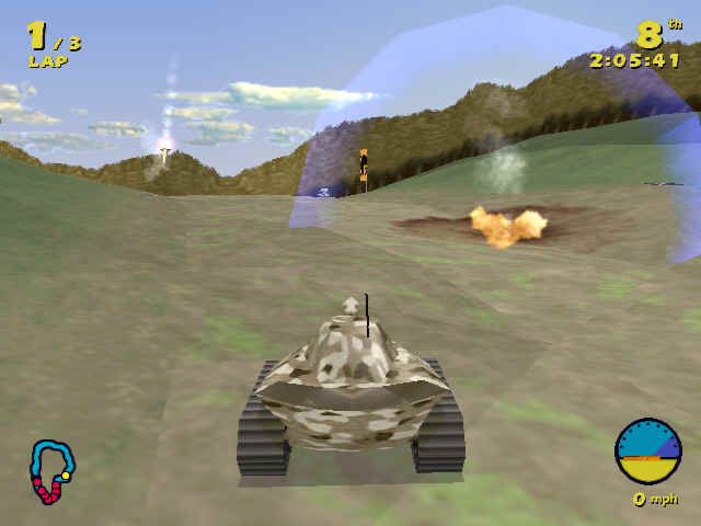 GameOver - Tank Racer (c) Grolier Interactive