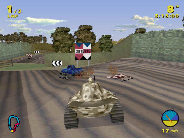 GameOver - Tank Racer (c) Grolier Interactive